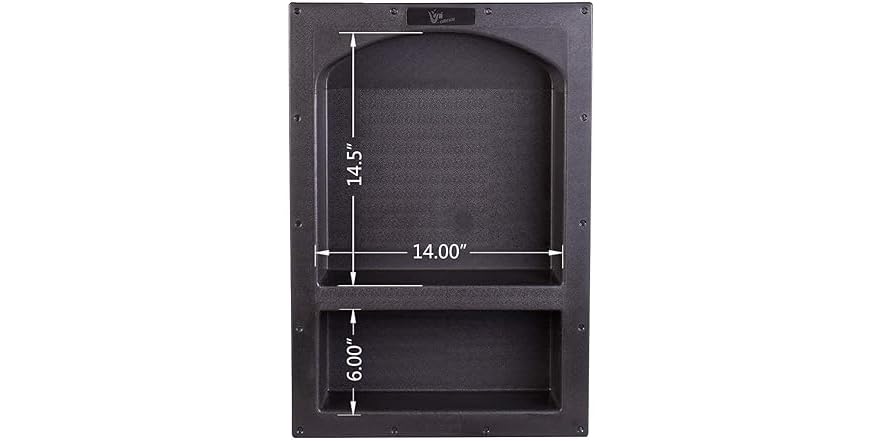 Shower Niche Recessed Arch Double Shelf