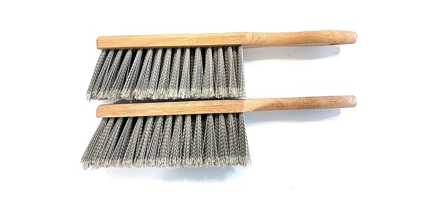 2 Pieces Wooden Bench Brushes