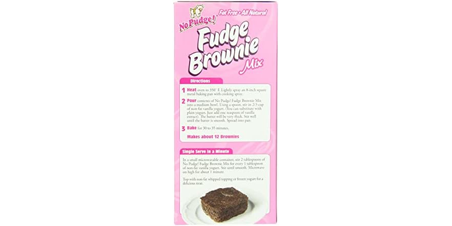 No Pudge! Fat Free Fudge Brownie Mix, Original (Pack of 6)