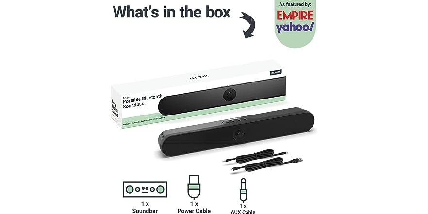 Majority Atlas Portable Bluetooth Soundbar