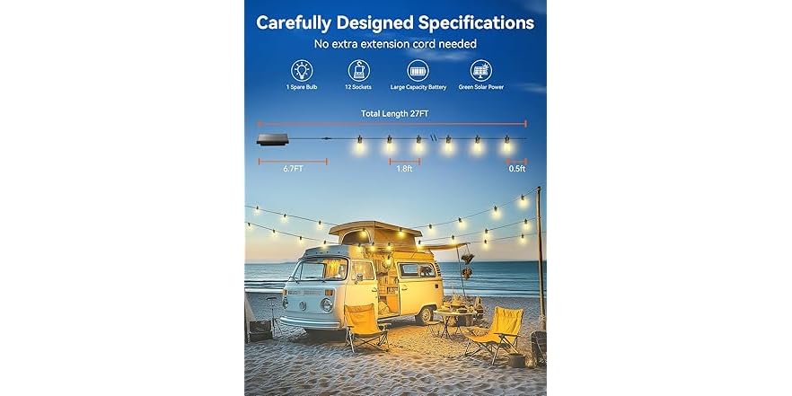 Brightever Solar Powered String Lights