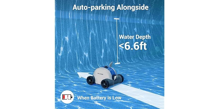 Rock & Rocker Cordless Robotic Pool Cleaner (Open Box)