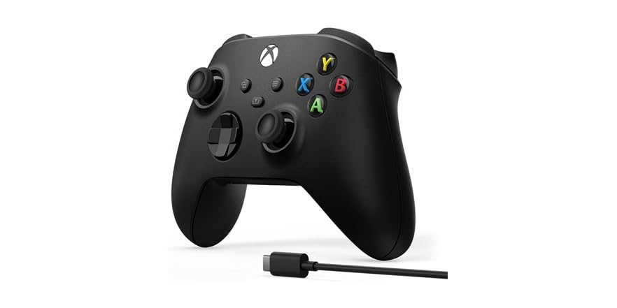 Xbox Core Wireless Controller + USB-C Cable – Carbon Black