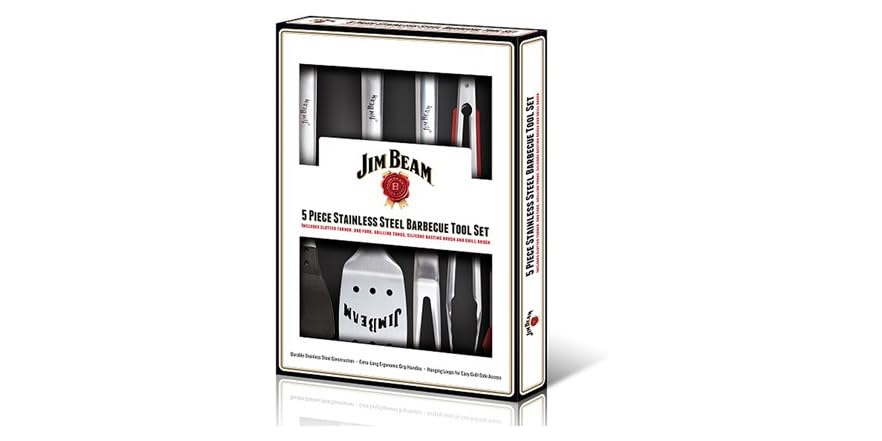 Soft Grip Handle 5-Piece Grilling Tools Set