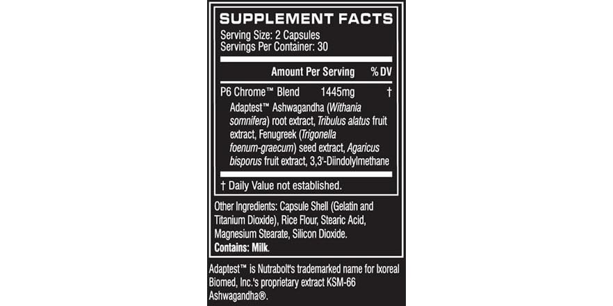 Cellucor P6 Chrome Testosterone Booster