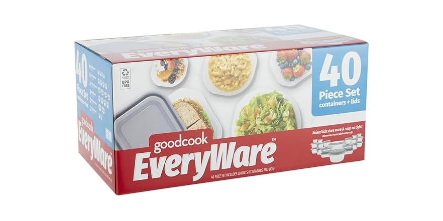 GoodCook EveryWare 40-Piece Food Storage Container Set