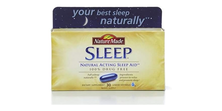 Nature Made Natural Sleep Aid Liquid Softgels