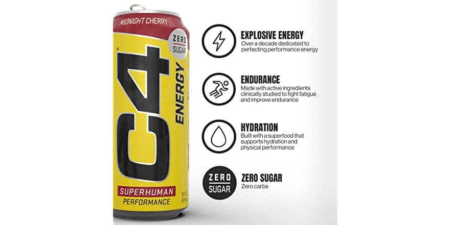 C4 Carbonated Zero Sugar Energy Drink