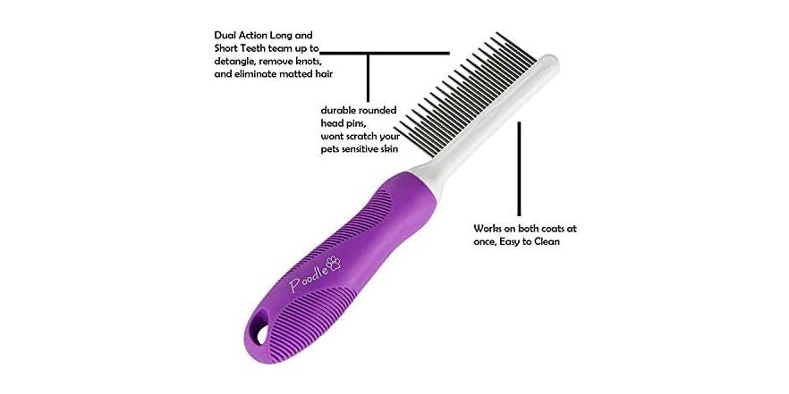 Poodle Pet Detangling Pet Comb