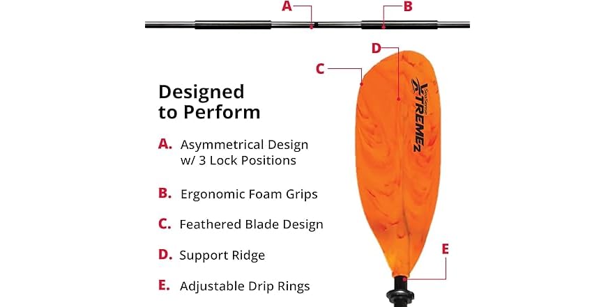 SeaSense XTreme 2 Kayak Paddle, 96”