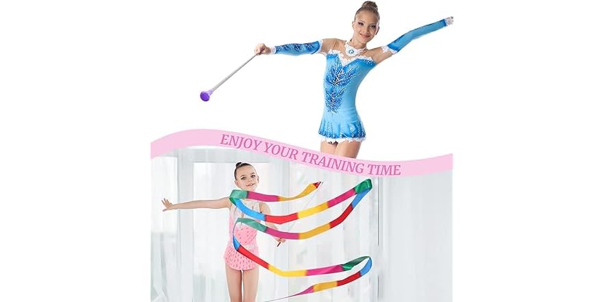 3 PC Dance Ribbons With 3 Batons
