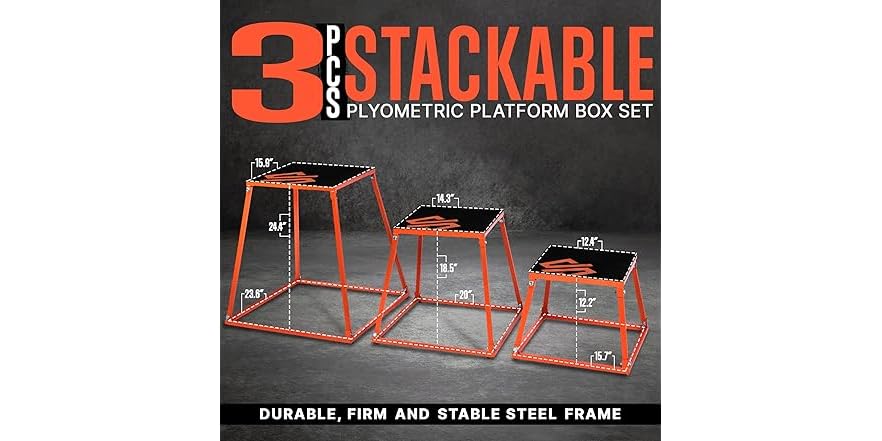 SQUATZ 3 Pcs Plyometric Platform Box