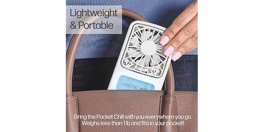 Arctic Air Rechargeable Pocket Fan