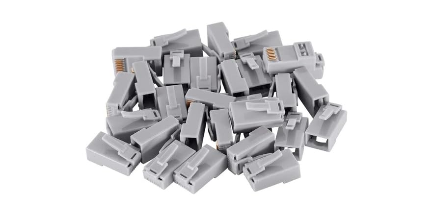Monoprice RJ45 Cat6 Plug with Inserts (100pk)
