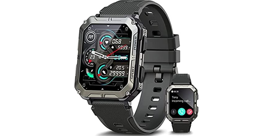 meoonley Military Rugged Smartwatch