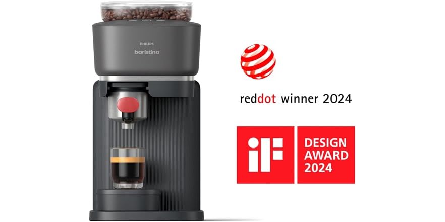 Philips Baristina Espresso Machine, Grind, Tamp & Brew (Open Box)