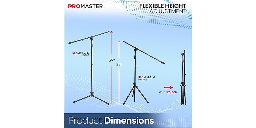 ProMaster Tripod Microphone Stand