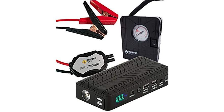 Rugged Geek RG1000 Safety Plus Jump Starter