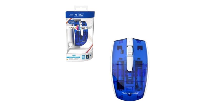 Rock Candy Wireless Mouse - Blue