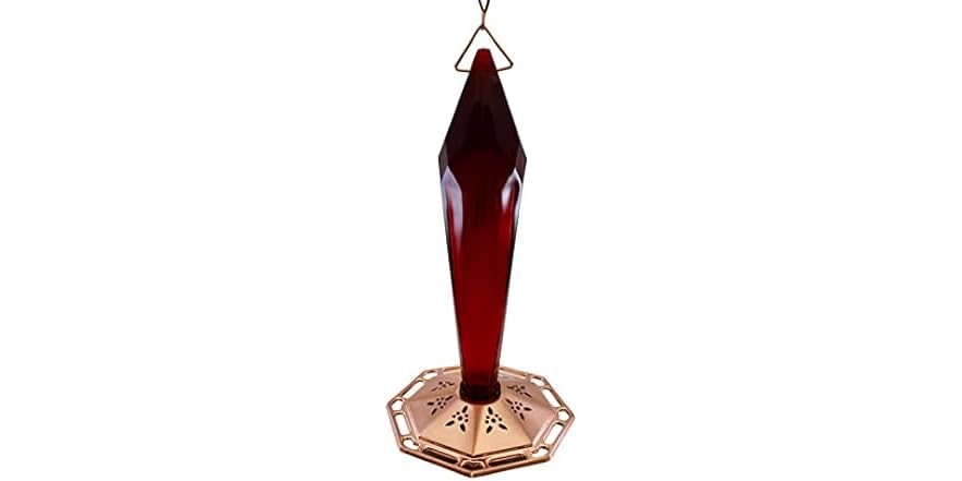 Songbird Essentials Ruby Faceted Glass H