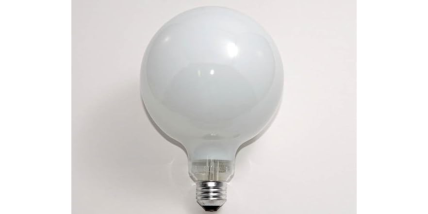 Philips 60W 120V G40 White, E26 Base