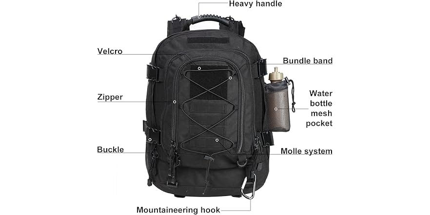 zseararmy Large Tactical Military Backpack
