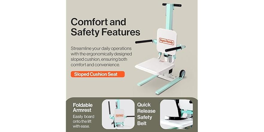 SuperHandy GoRise FC Electric Floor to Chair Lift