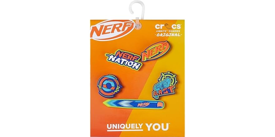 Crocs x Hasbro-5-Pack Nerf Shoe Charms