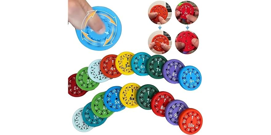 Generic Math Fact Fidget Spinner Set 18