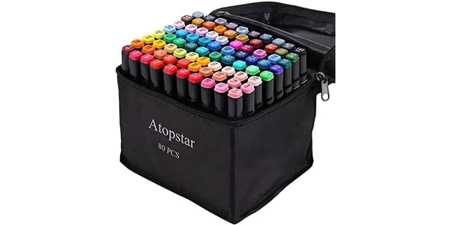 ATOPSTAR 80 Colors Alcohol Markers