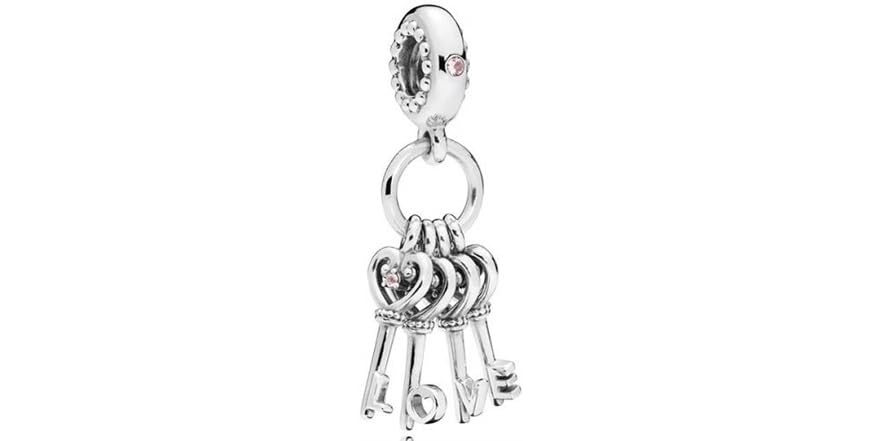 Pandora Jewelry Keys of Love Dangle Crystal