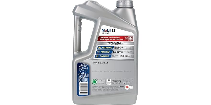 Mobil 1 Full Synthetic Motor Oil 10W-40, 5 Qt