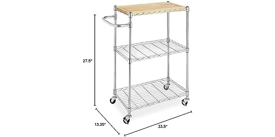 Whitmor Supreme Kitchen and Microwave Cart