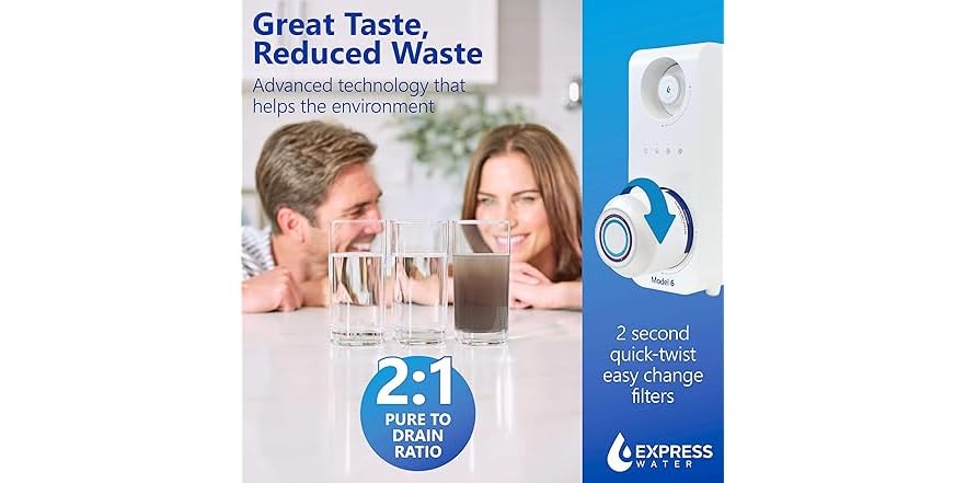 Express Water 600GPD Tankless Reverse Osmosis System