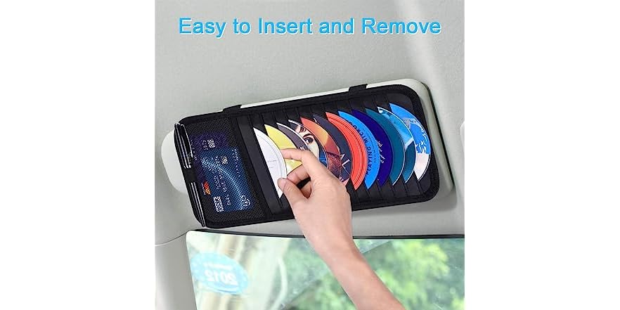 Car CD Case Holder 12 Discs