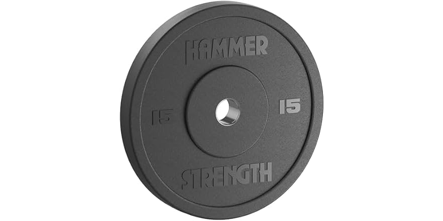 Hammer Strength 15Lb Rubber Bumper Plate