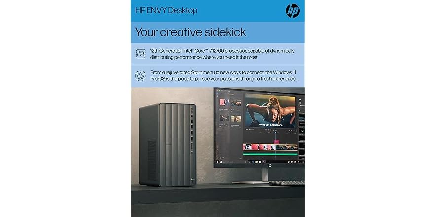 HP Envy Desktop, 12th Gen Intel Core i7-12700