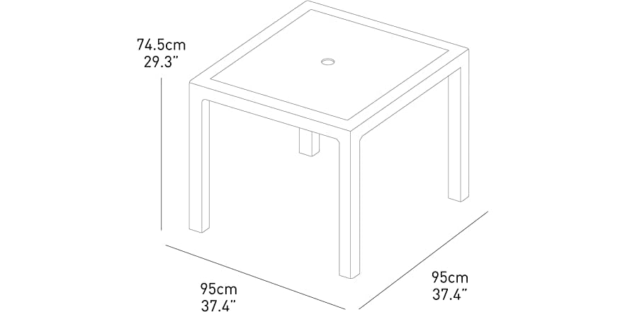 Keter Quartet Outdoor Dining Table