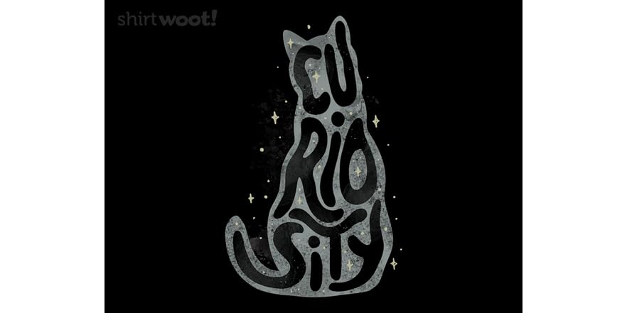 Curiosity Cat Typography