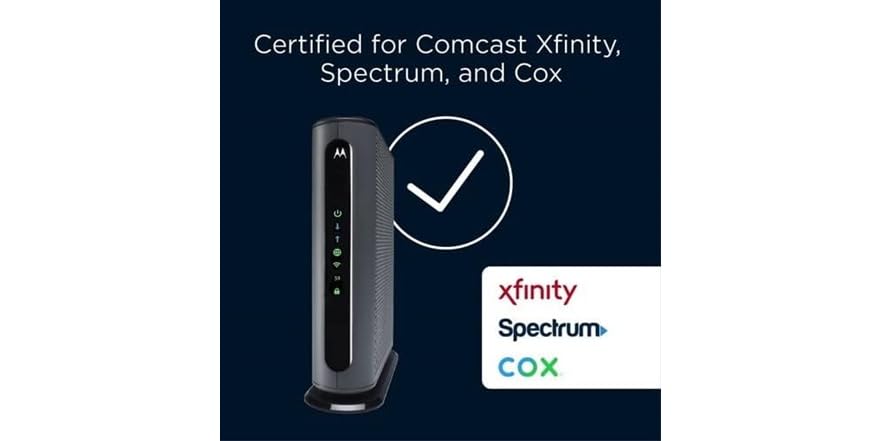Motorola Wi-Fi Router Combo with Power Boost