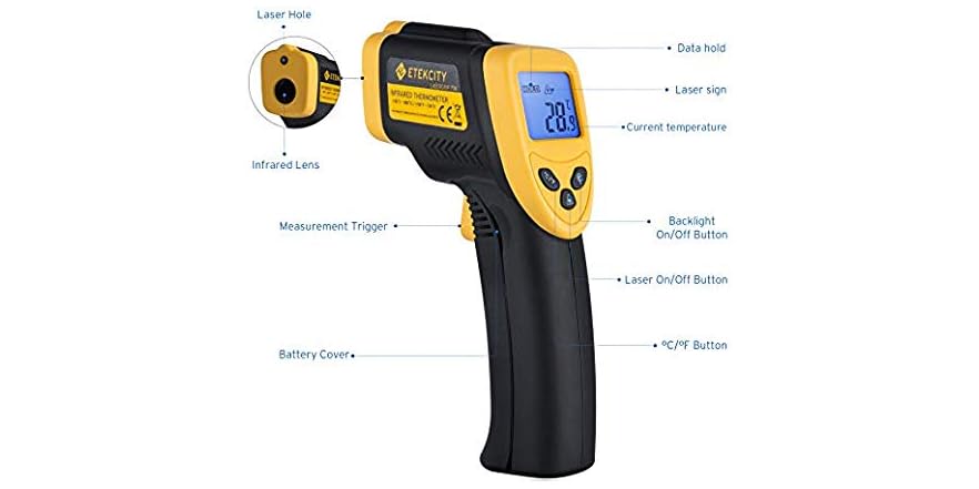 Digital Laser Infrared Thermometer Temperature Gun