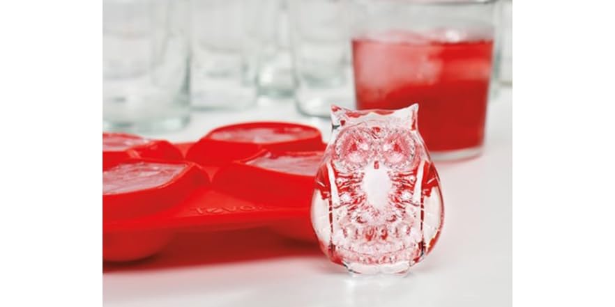 Tovolo Owl Novelty Ice Tray - Red