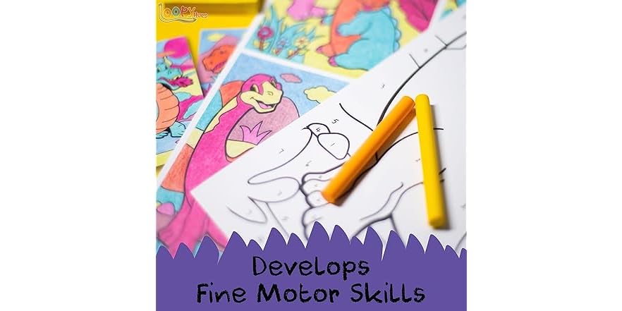 Loopy Hues Bendable Crayons (12 Pack)