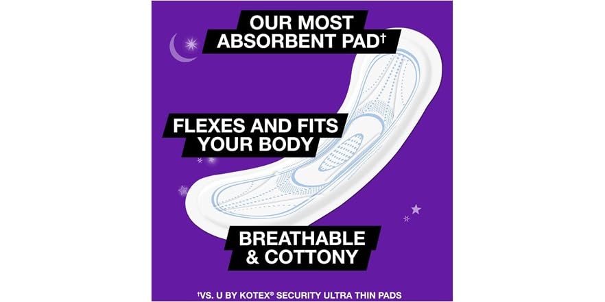Kotex Natural Balance Overnight Maxi