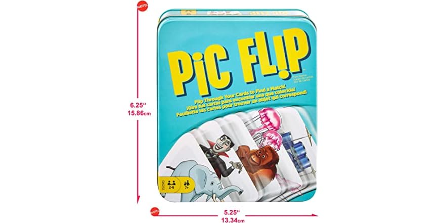 Mattel Games PIC FLIP Card Matching Game