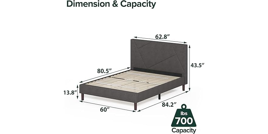 ZINUS Judy Platform Bed Frame
