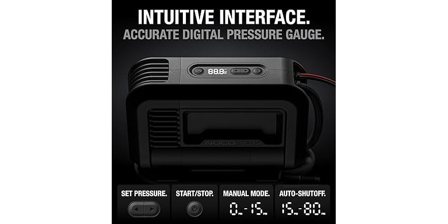 NOCO AIR15 UltraFast 15A Tire Inflator, 12V