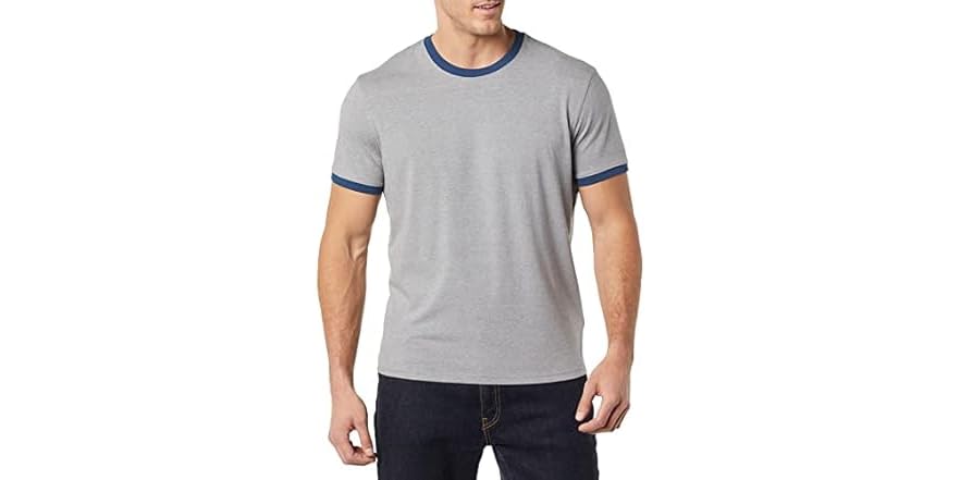 Amazon Essentials Mens ShortSleeve Ringer Tee