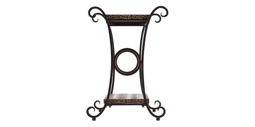 Animal Print Accent Table - Leopard