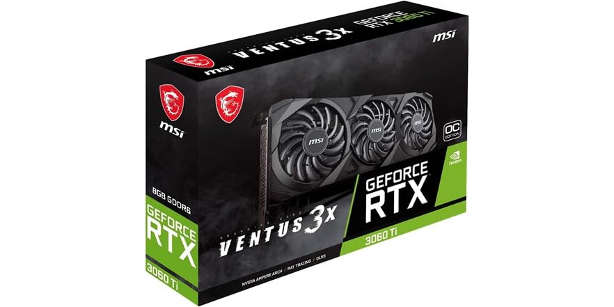 MSI Gaming GeForce RTX 3060Ti Graphics Card (Open Box)